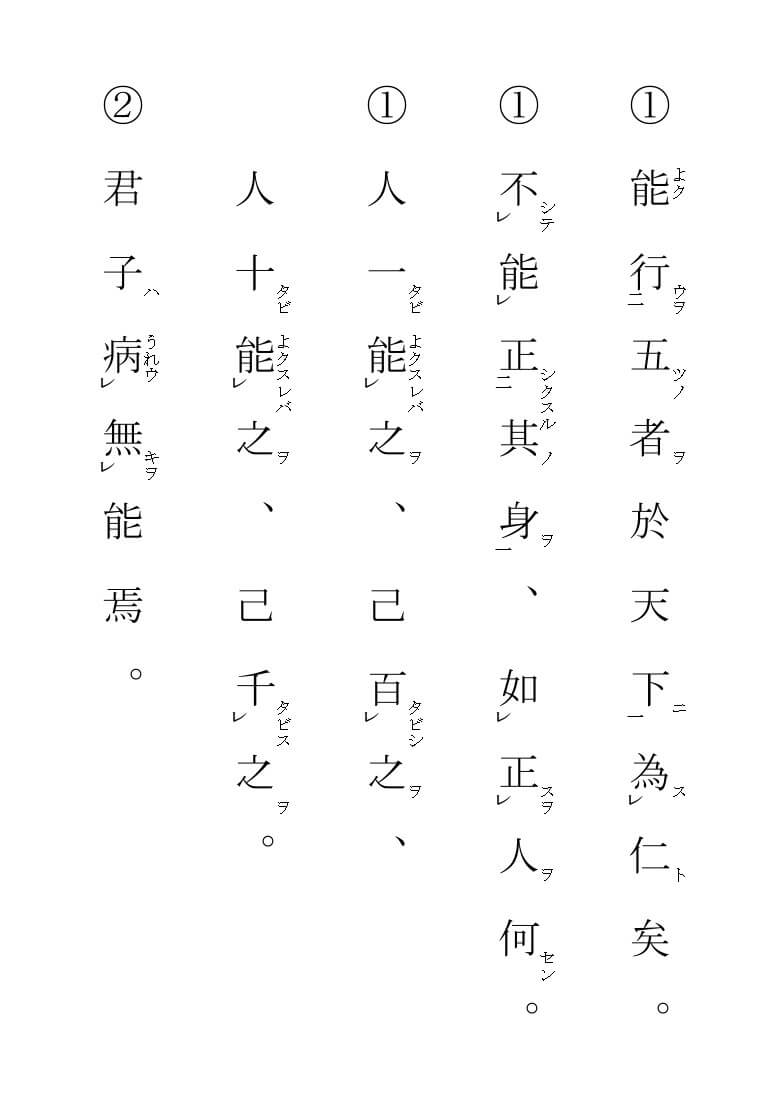 漢文の「能」の意味・例文を解説！ ハナシマ先生の教えて！漢文。